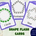 Nature Shapes Flashcards, Montessori Tracing Cards (digital Download ...