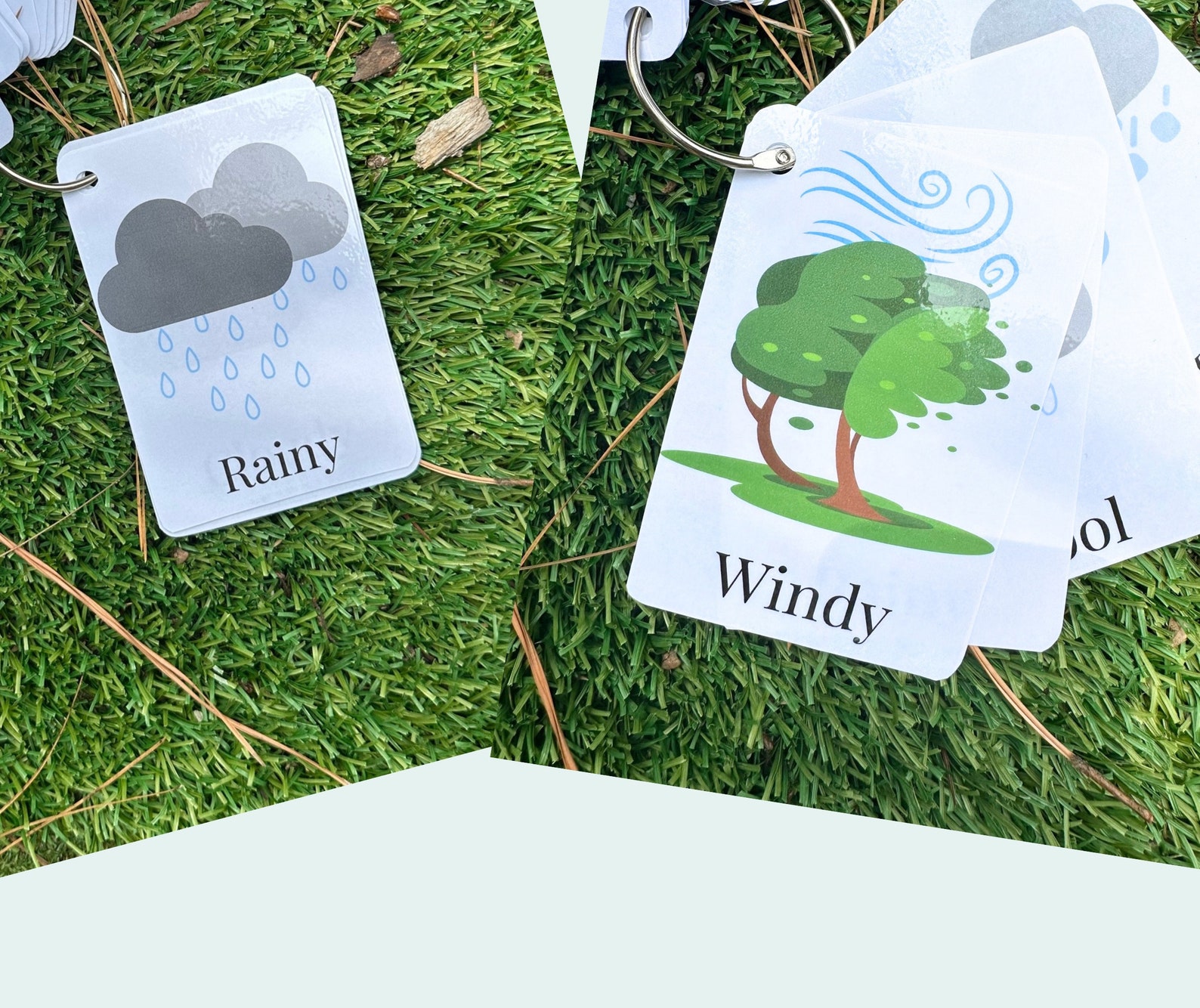 Printable Weather Flashcards for Kids | Montessori Weather Cards ...