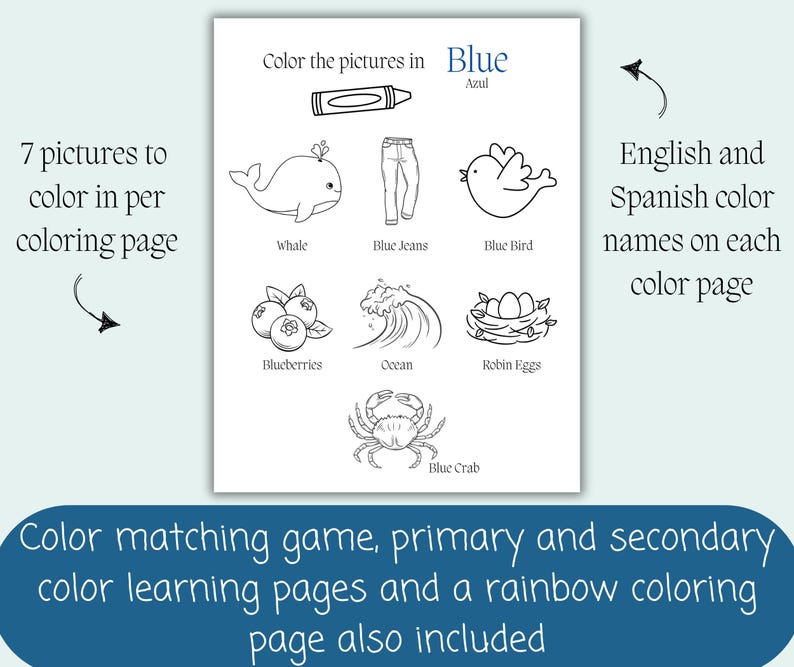 Learning Colors for Kids Printable | Preschool & Toddler Color ...