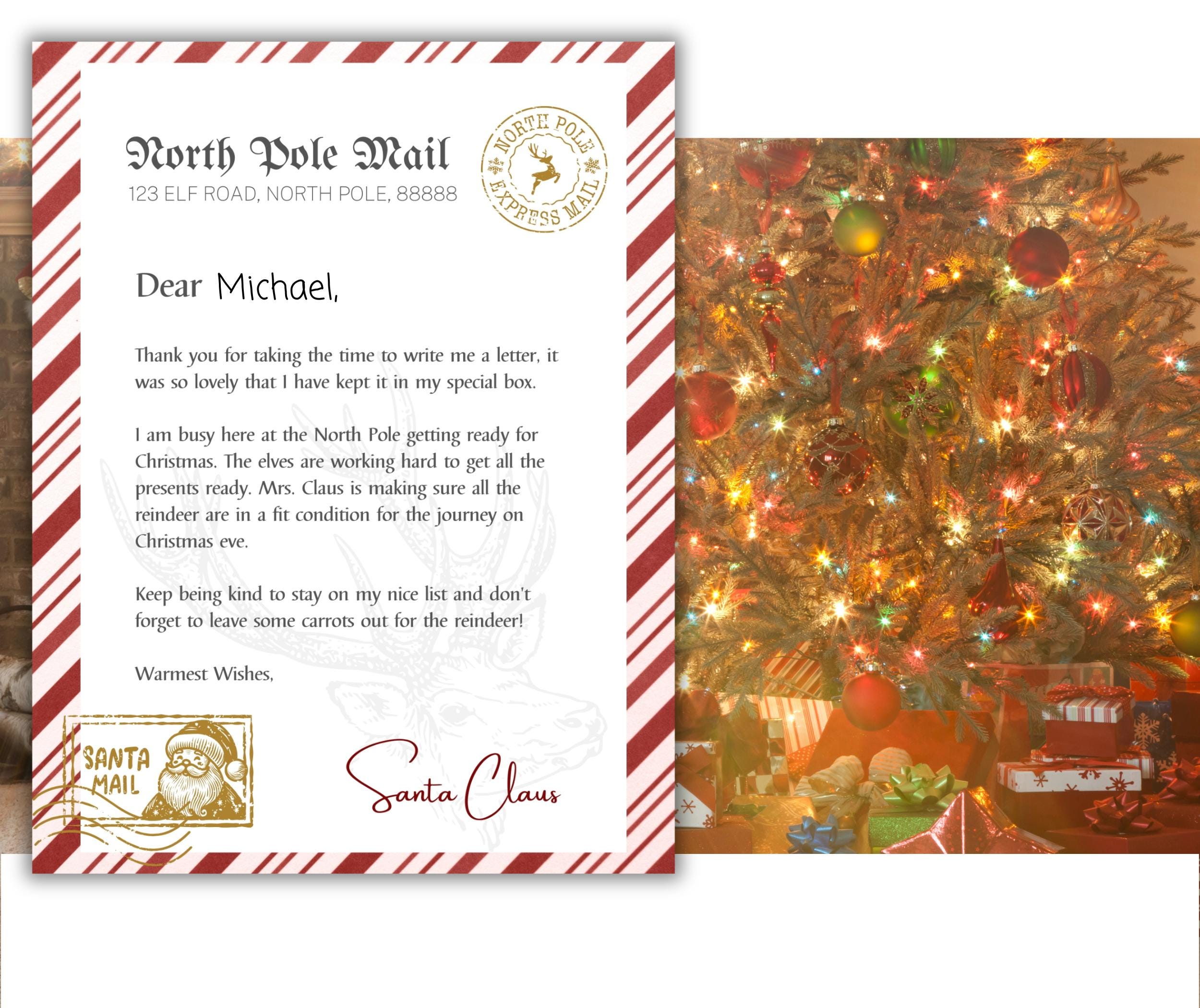 Letter From Santa Printable, Official Letter From Santa Claus, North ...