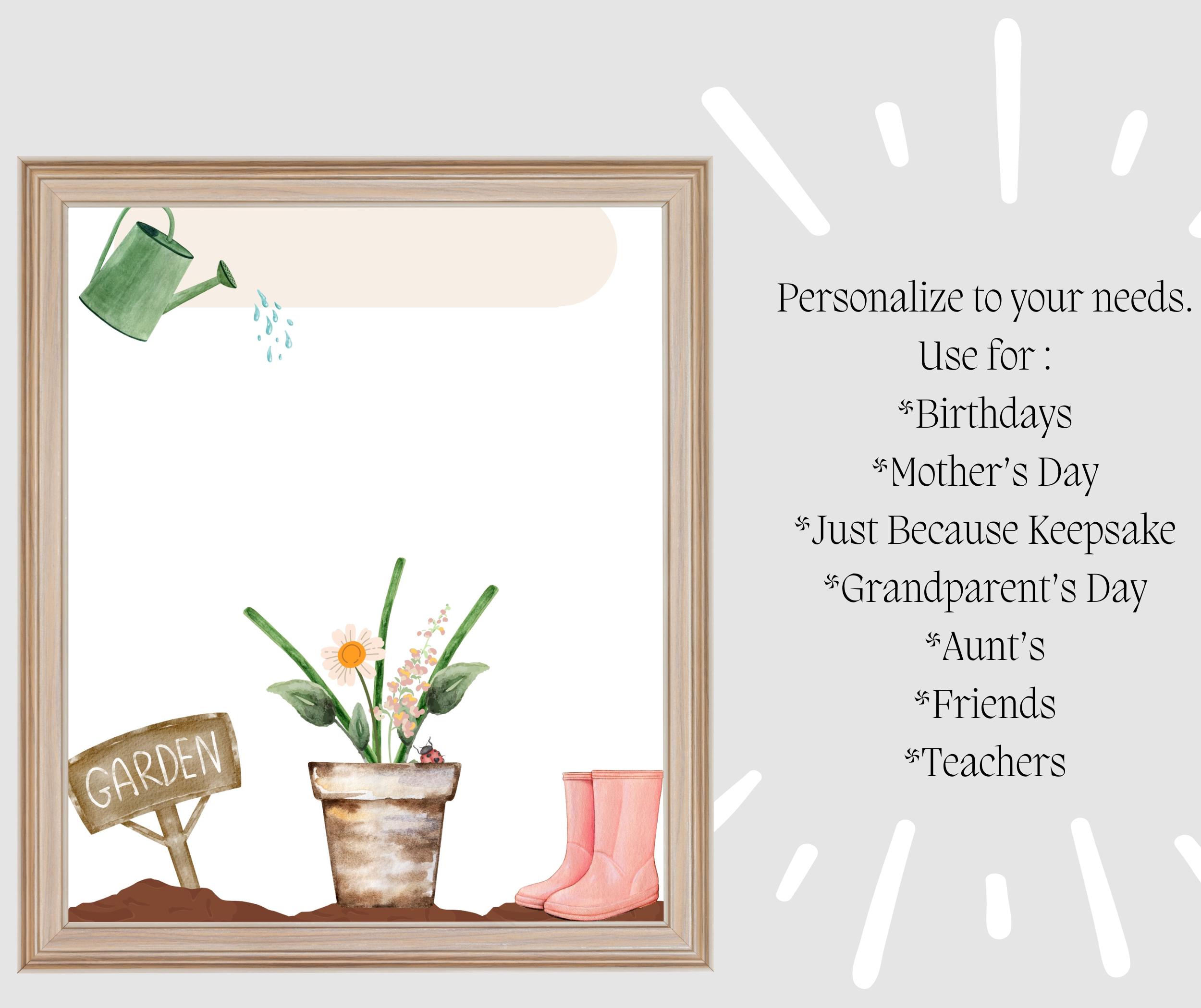 Grandma Handprint Flower Craft, Kids DIY Gift, Mother's Day Printable ...