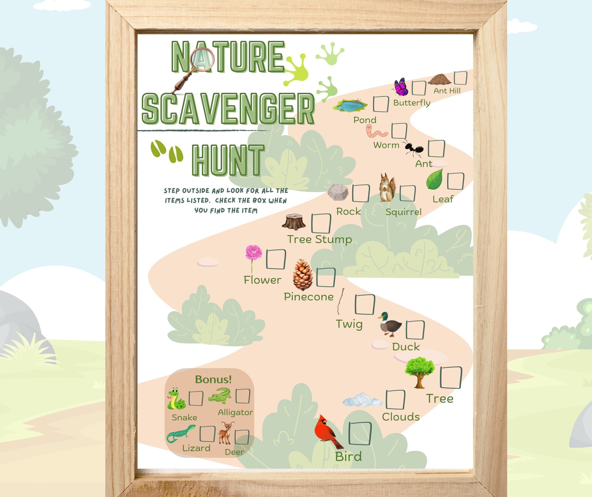 Outdoor Scavenger Hunt, Scavenger Hunt for Kids, Scavenger Hunt Bundle ...