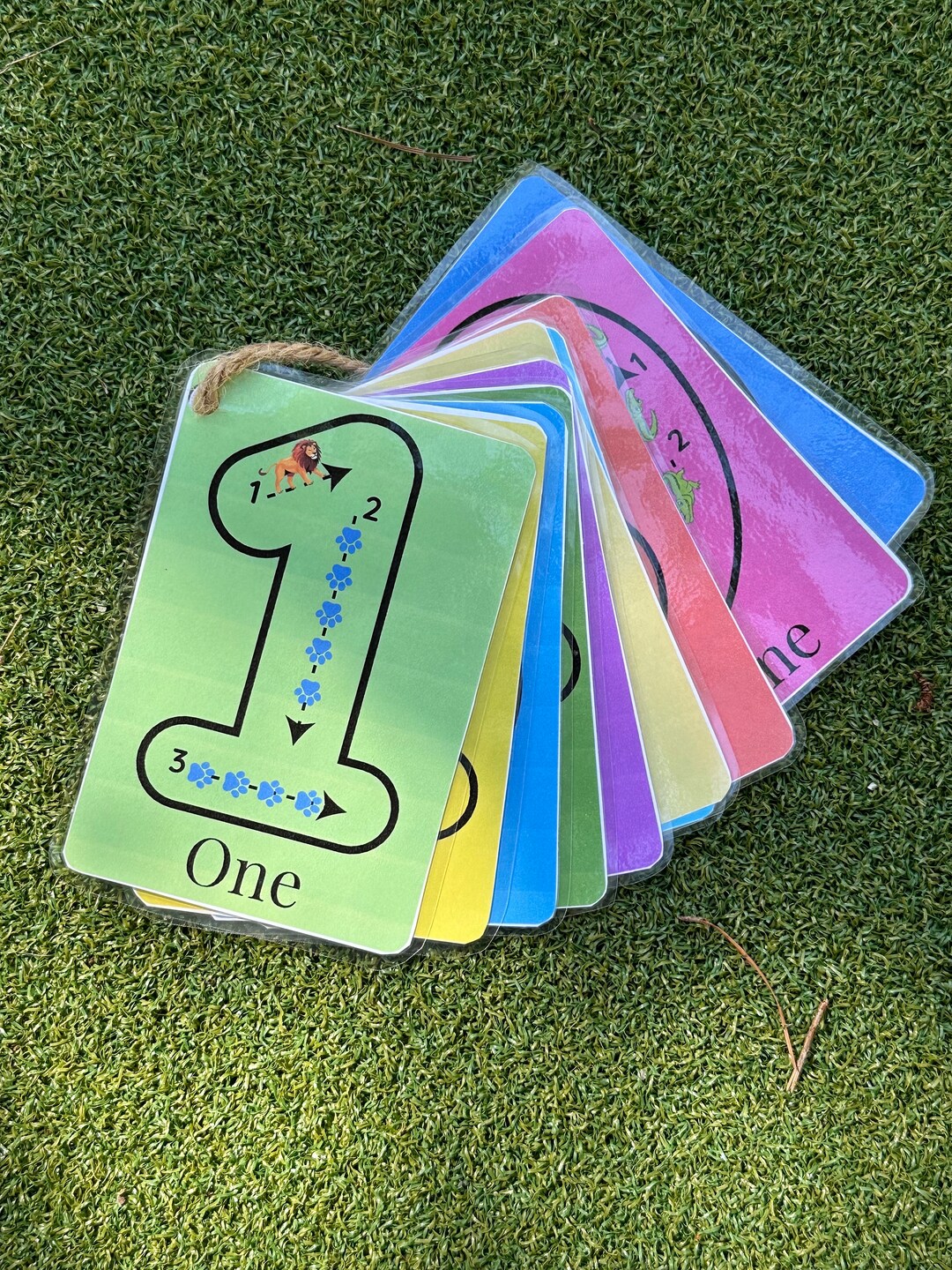 Animal-themed Number Tracing Flashcards, Printable 1-10, Montessori ...