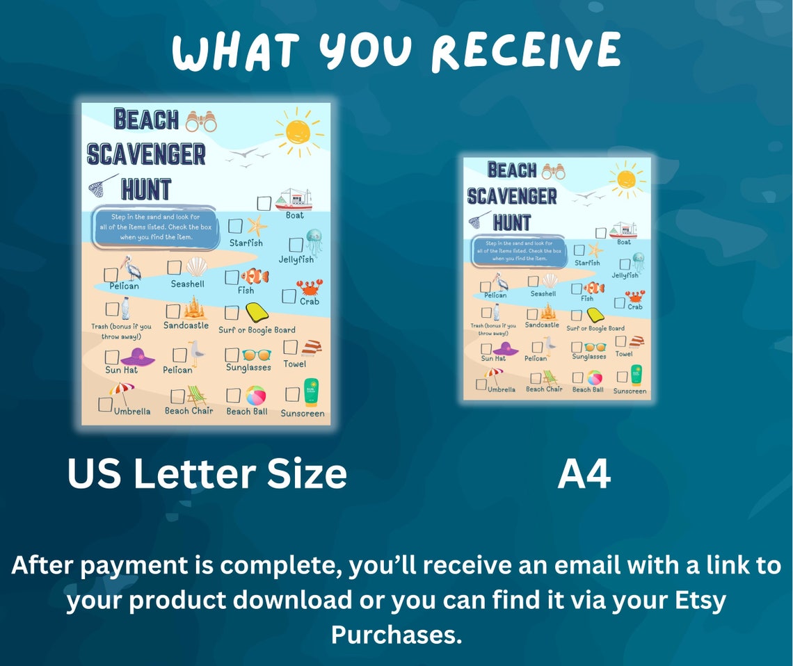 Scavenger Hunt, Ocean Scavenger Hunt, Outdoor Activities for Kids ...