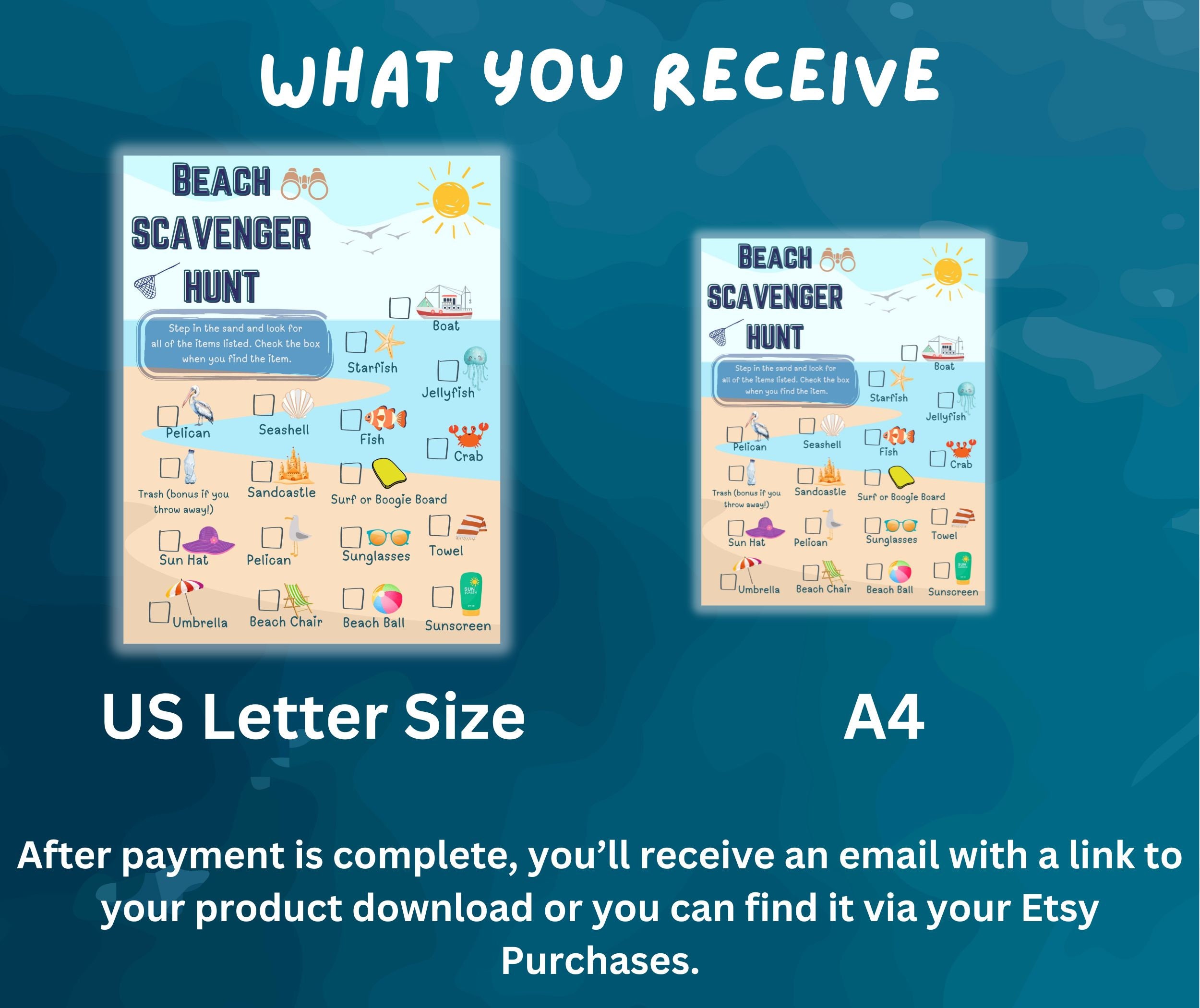 Scavenger Hunt, Ocean Scavenger Hunt, Outdoor Activities for Kids ...