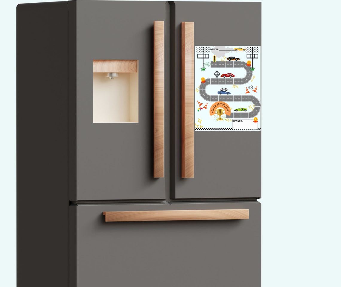 Printable Racing Reward Chart, Kids Reward Chart, Toddler Chore Chart ...