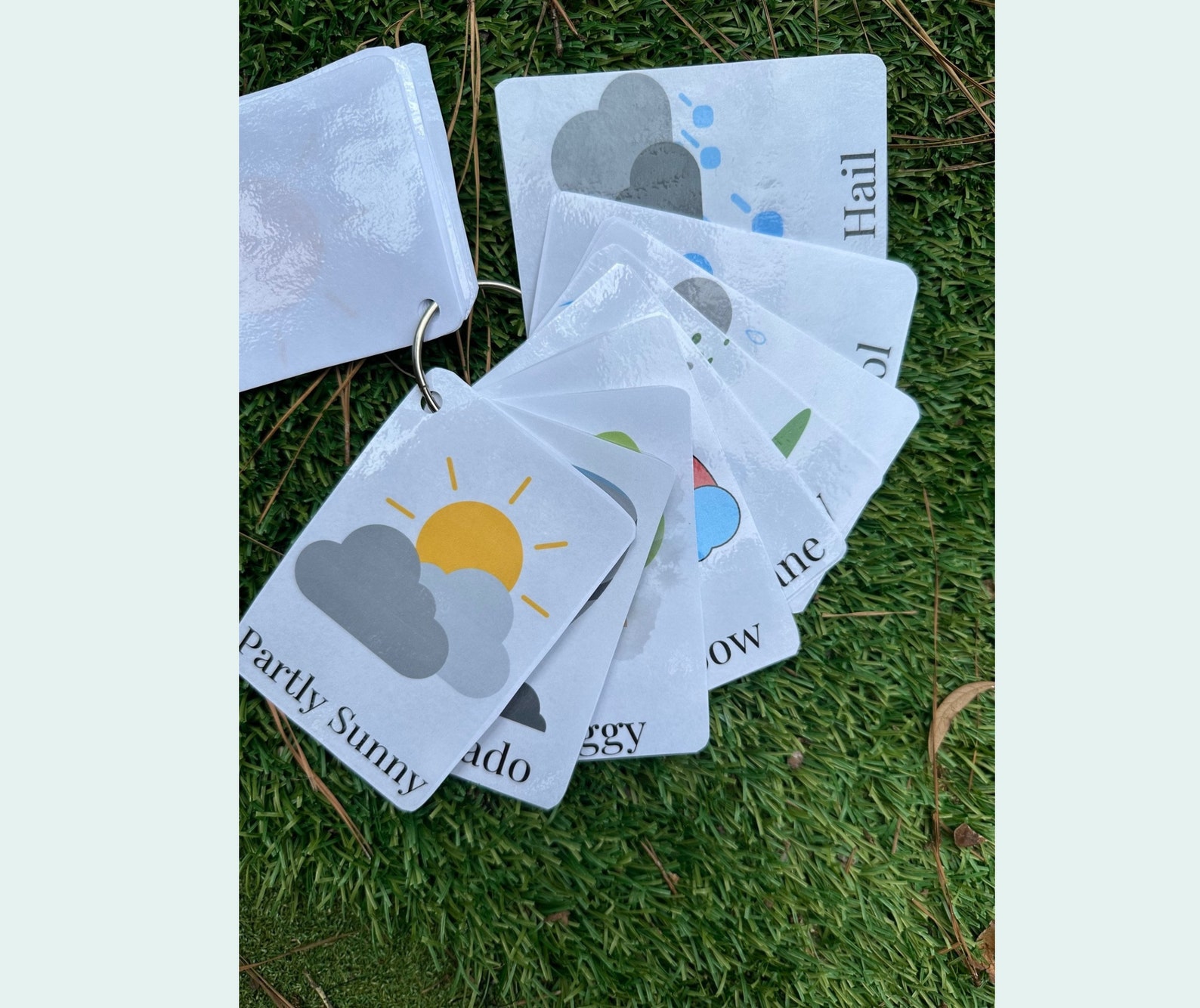 Printable Weather Flashcards for Kids | Montessori Weather Cards ...