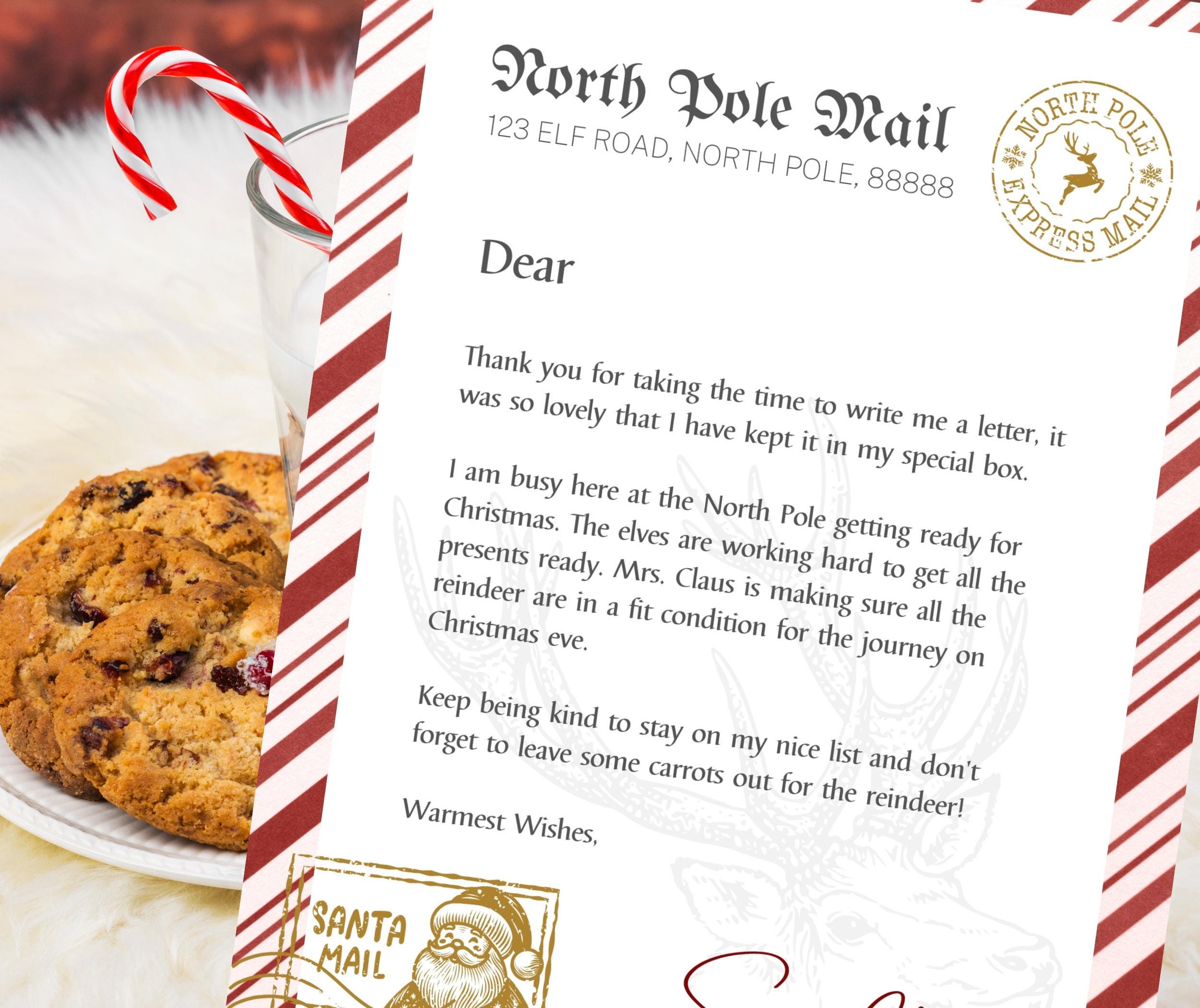Letter From Santa Printable, Official Letter From Santa Claus, North ...