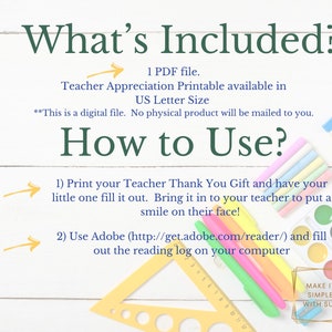 Teacher Appreciation Printable, End of Year Teacher Gift, Best Teacher ...