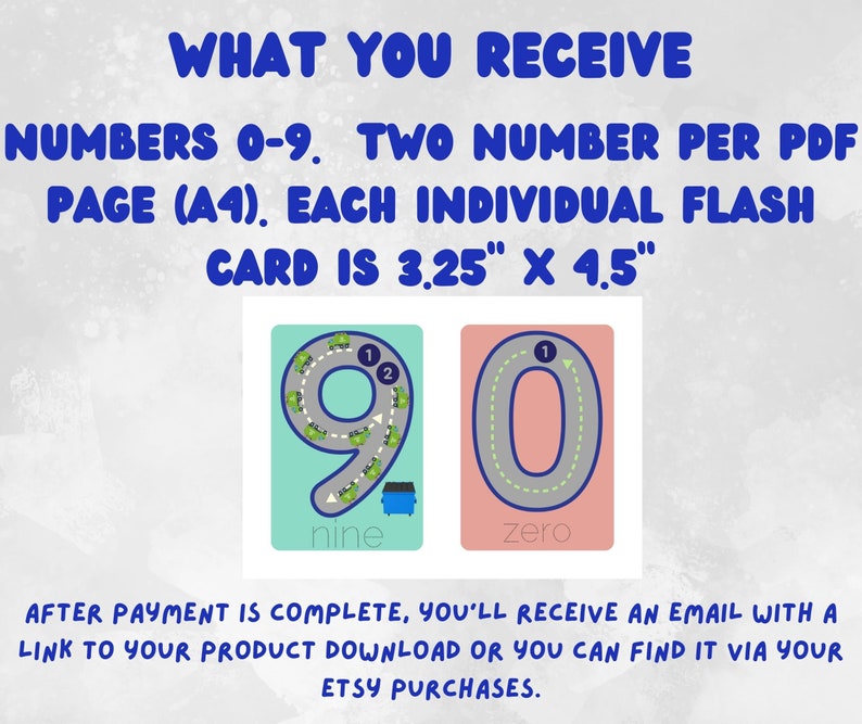 Montessori Printable Number Tracing Flashcards, Transportation Theme 0 ...