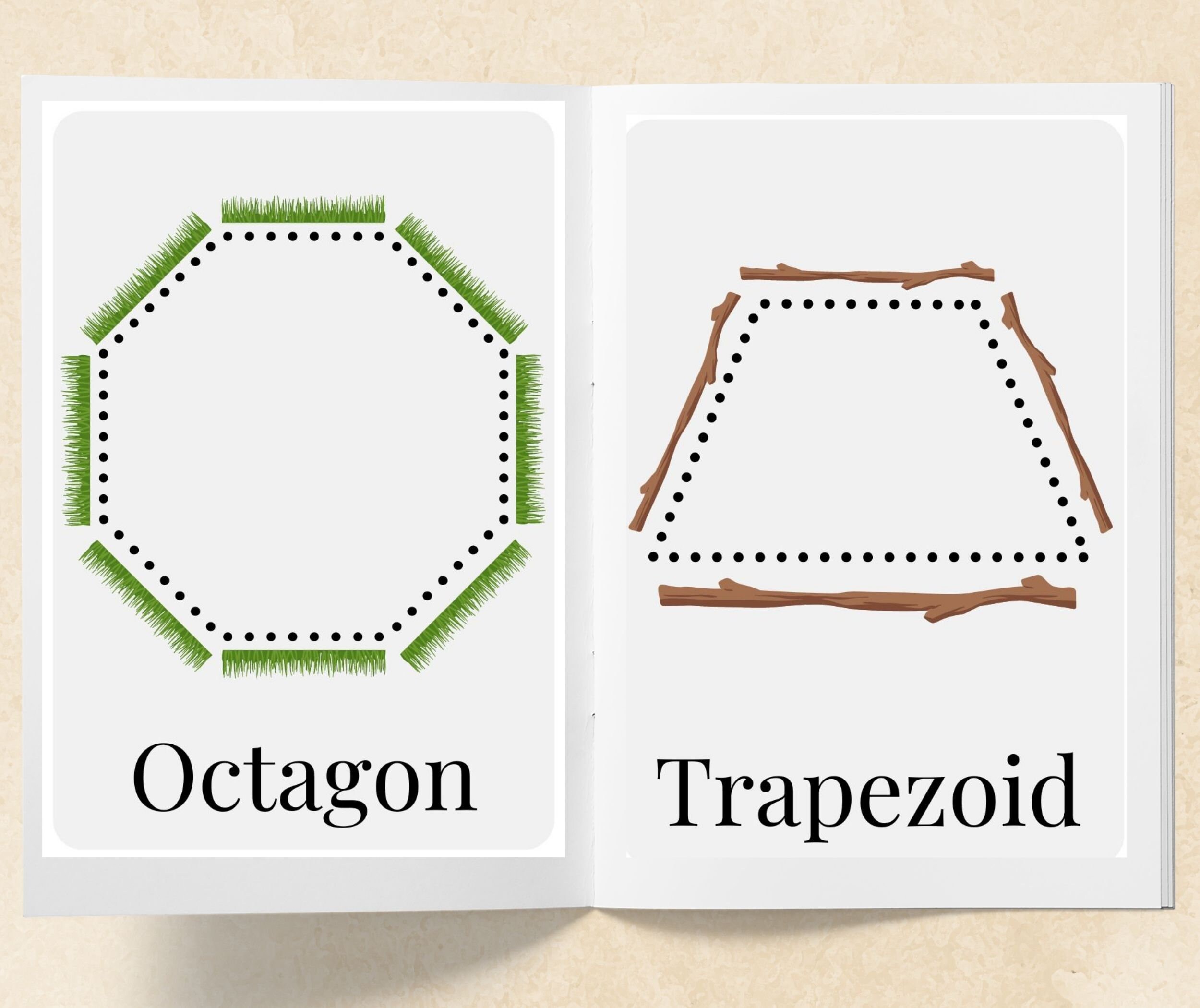 Shape Flashcards, Number Flashcards, Preschool Activities, Montessori ...