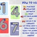 Montessori Printable Number Tracing Flashcards, Transportation Theme 0 ...