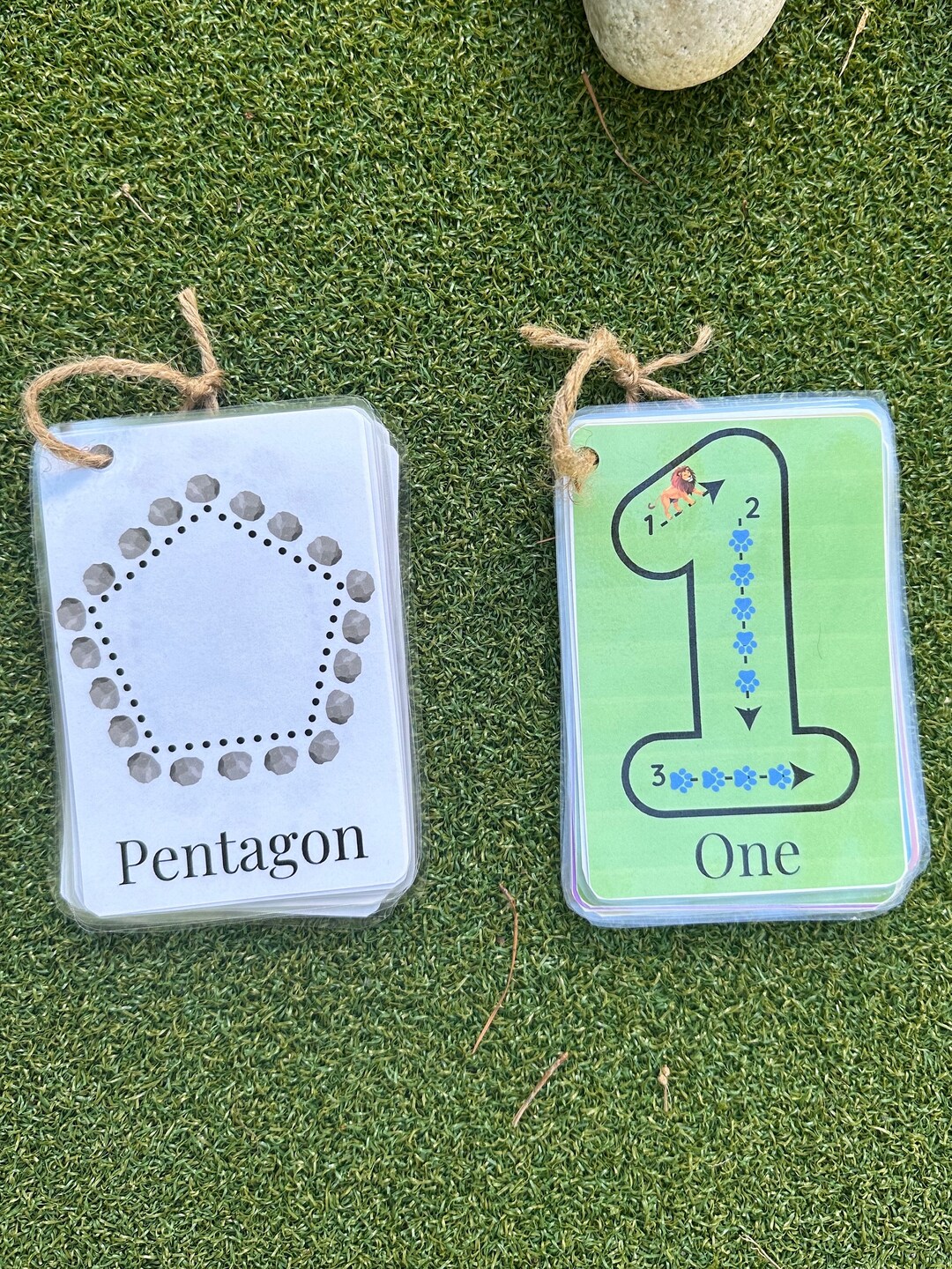 Nature-based Learning Flashcards, Shapes, Numbers, Preschool Printable ...