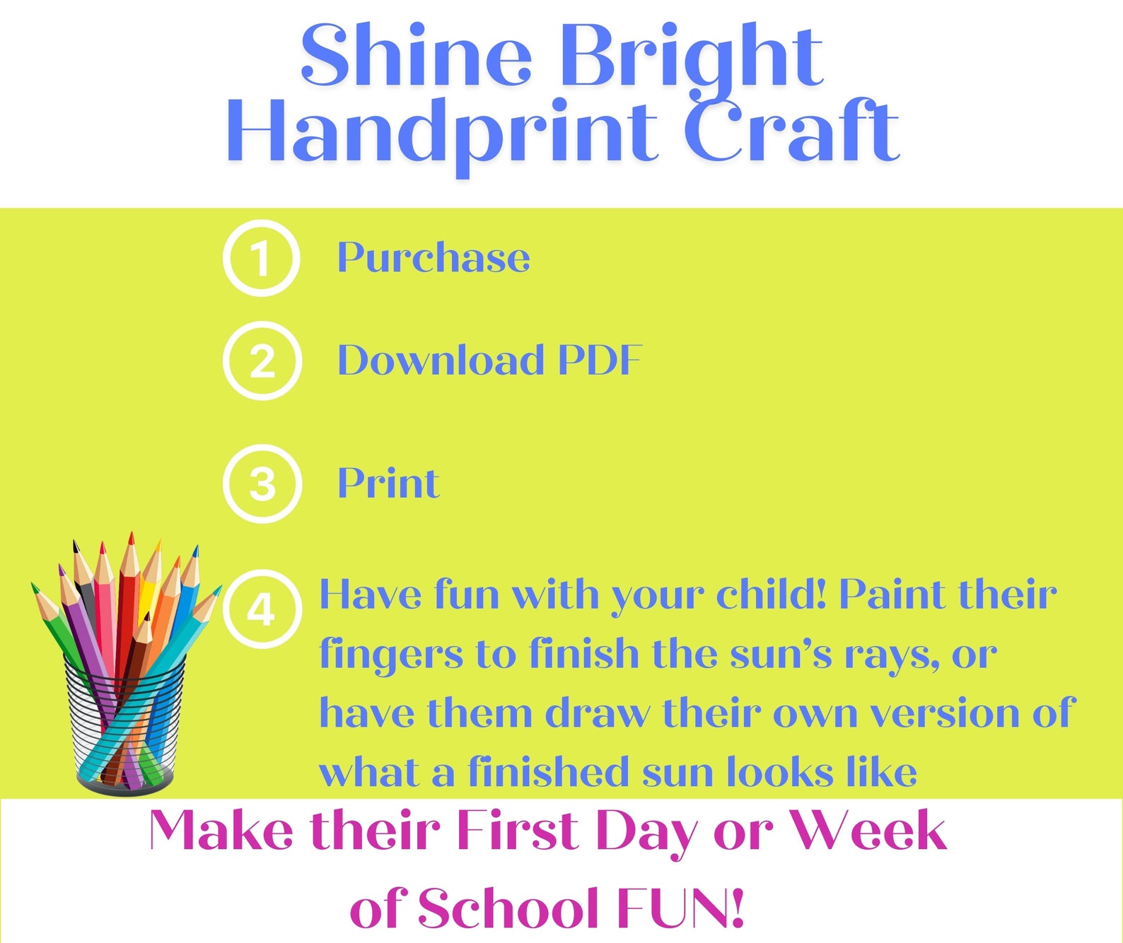 First Day of Preschool Coloring Page, Sunshine Craft, Kindergarten ...