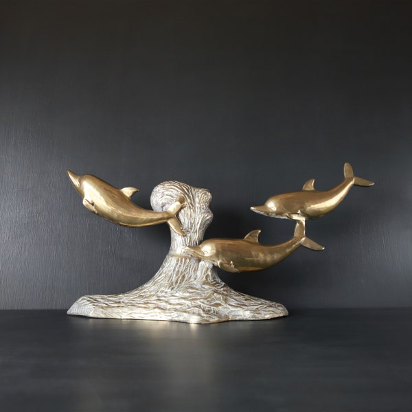 Brass Dolphin Table - Etsy
