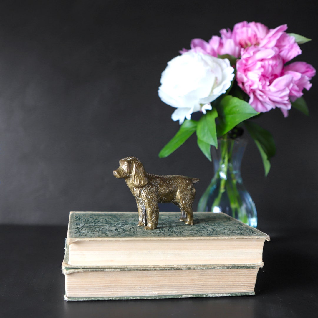 Vintage Brass Labrador Statue: Golden Retriever Desk Decor - Etsy