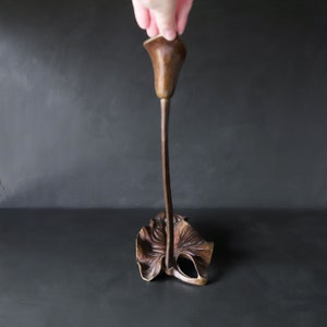 Bronze Calla Lily Candlestick Holder Original Signed Scott Nelles ...