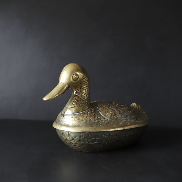 Large Brass Duck - Etsy
