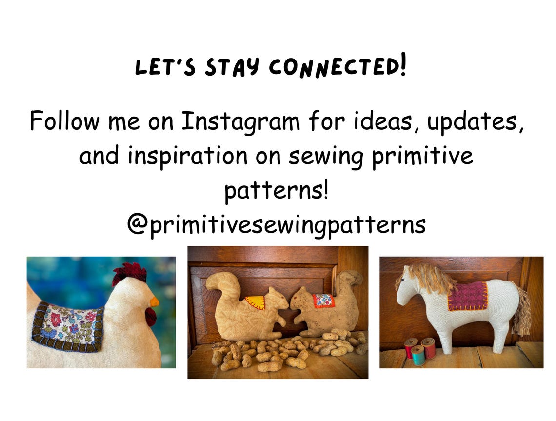 PATTERN Primitive Buffalo Bison Sewing Pattern Instant PDF Download ...