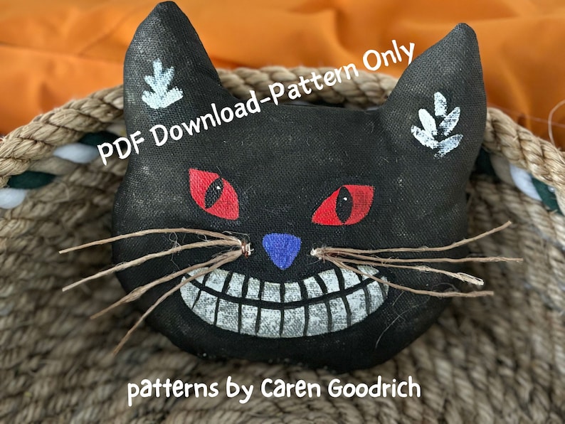 E-pattern Primitive Cat PDF File Instant Download Easy Sewing Bowl ...