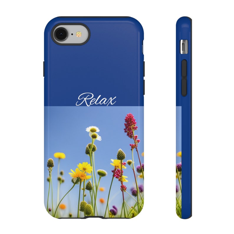 Tough Cell Phone Case, Relax, Peace Blossom Case, Easy Living Case - Etsy