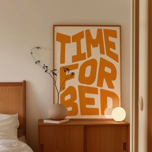 Time for Bed Print, Bedtime Print, Naptime Poster, Sleeping Wall Art ...