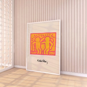 Keith Haring Friends Print, Keith Haring Best Buddies Poster, Minimal ...