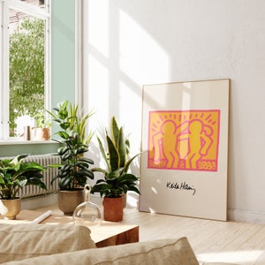 Keith Haring Friends Print, Keith Haring Best Buddies Poster, Minimal ...