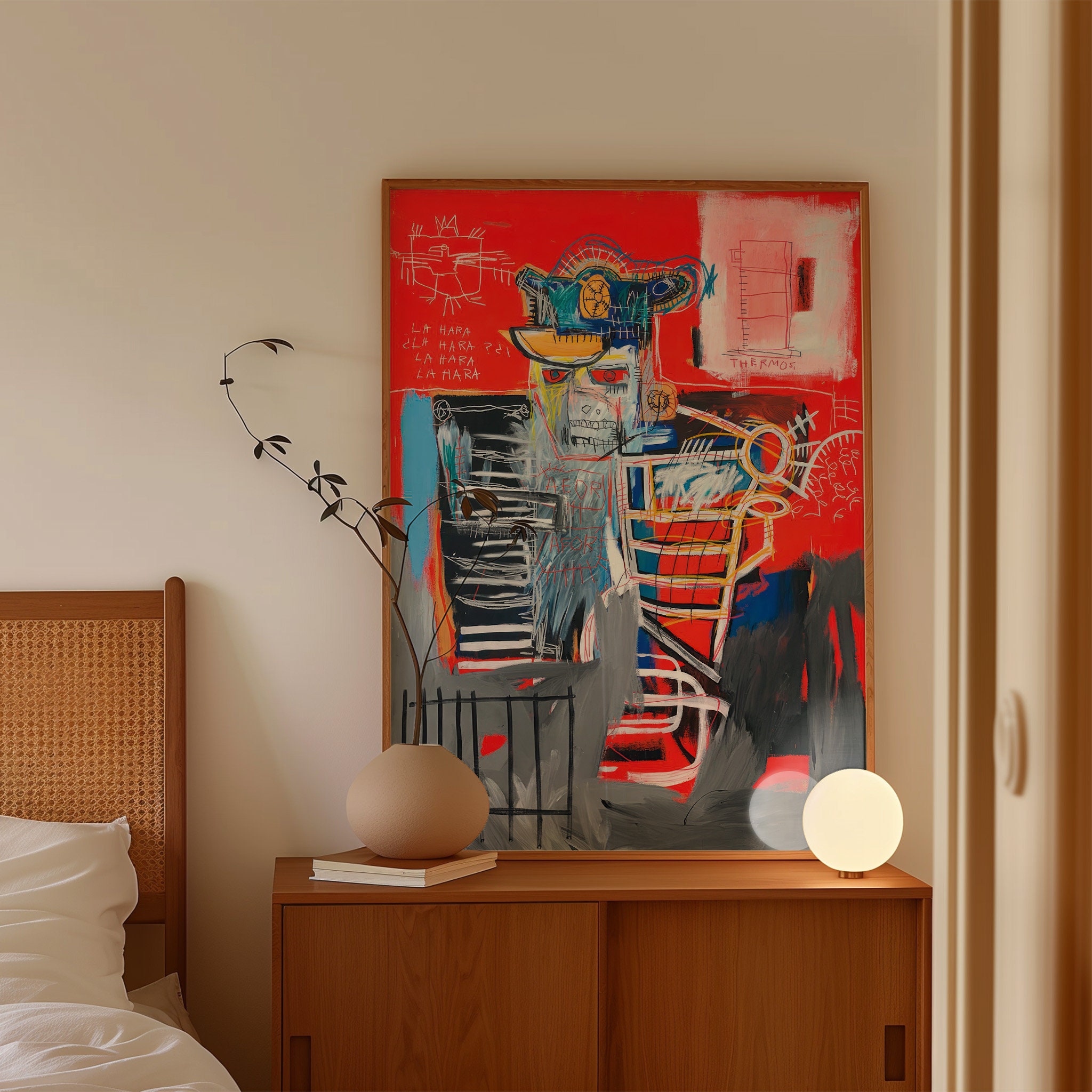 Jean Michel Basquiat Poster, Basquiat Abstract Print, Jean Michel ...