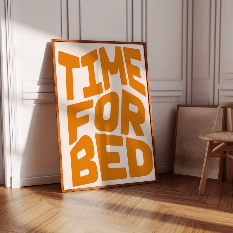 Time for Bed Print, Bedtime Print, Naptime Poster, Sleeping Wall Art ...