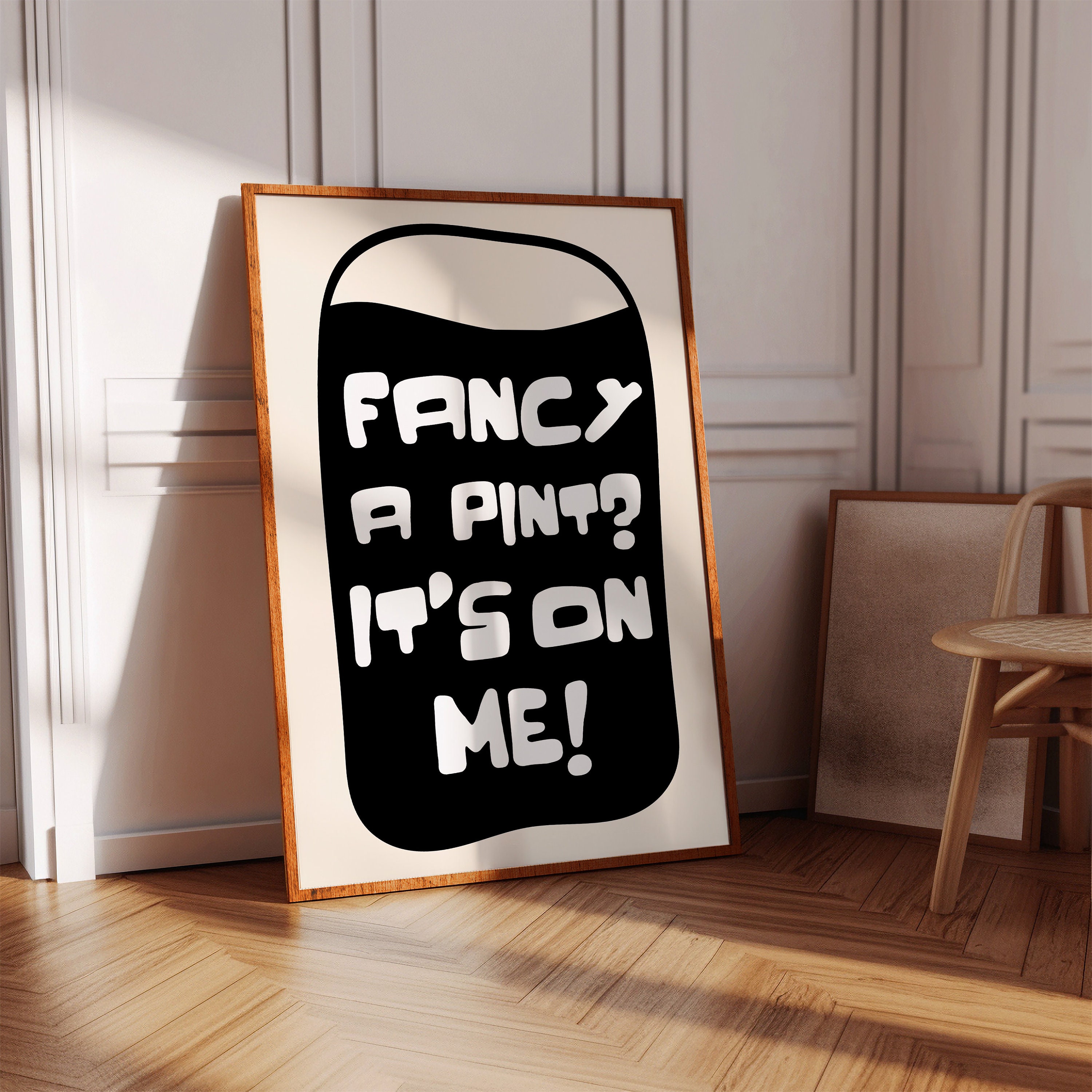 Fancy a Pint Print, Beer Pint Poster, Guinness Stout Print, Lager Wall ...