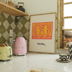 Keith Haring Friends Print, Keith Haring Best Buddies Poster, Minimal ...