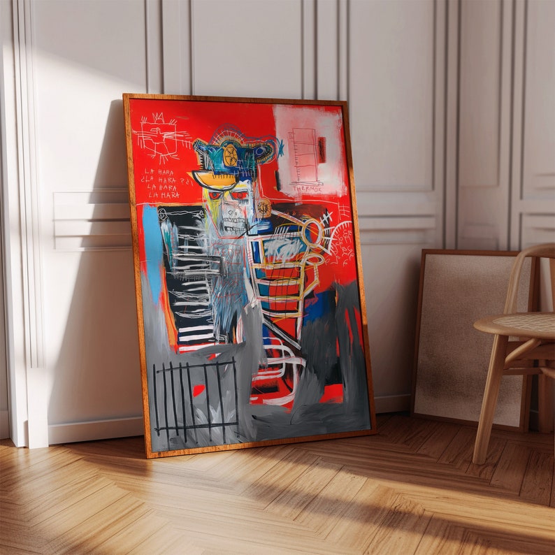 Jean Michel Basquiat Poster, Basquiat Abstract Print, Jean Michel ...