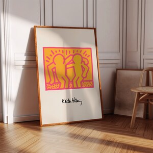 Keith Haring Friends Print, Keith Haring Best Buddies Poster, Minimal ...