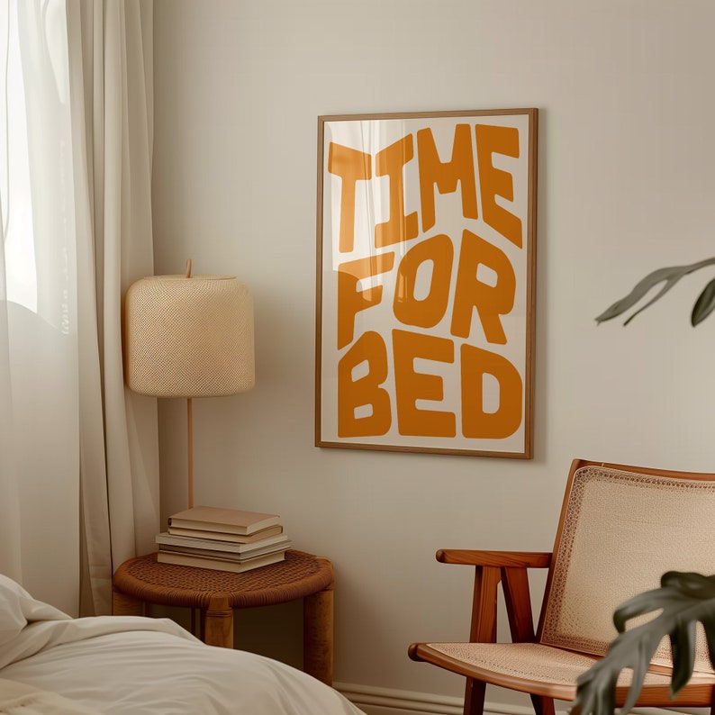 Time for Bed Print, Bedtime Print, Naptime Poster, Sleeping Wall Art ...