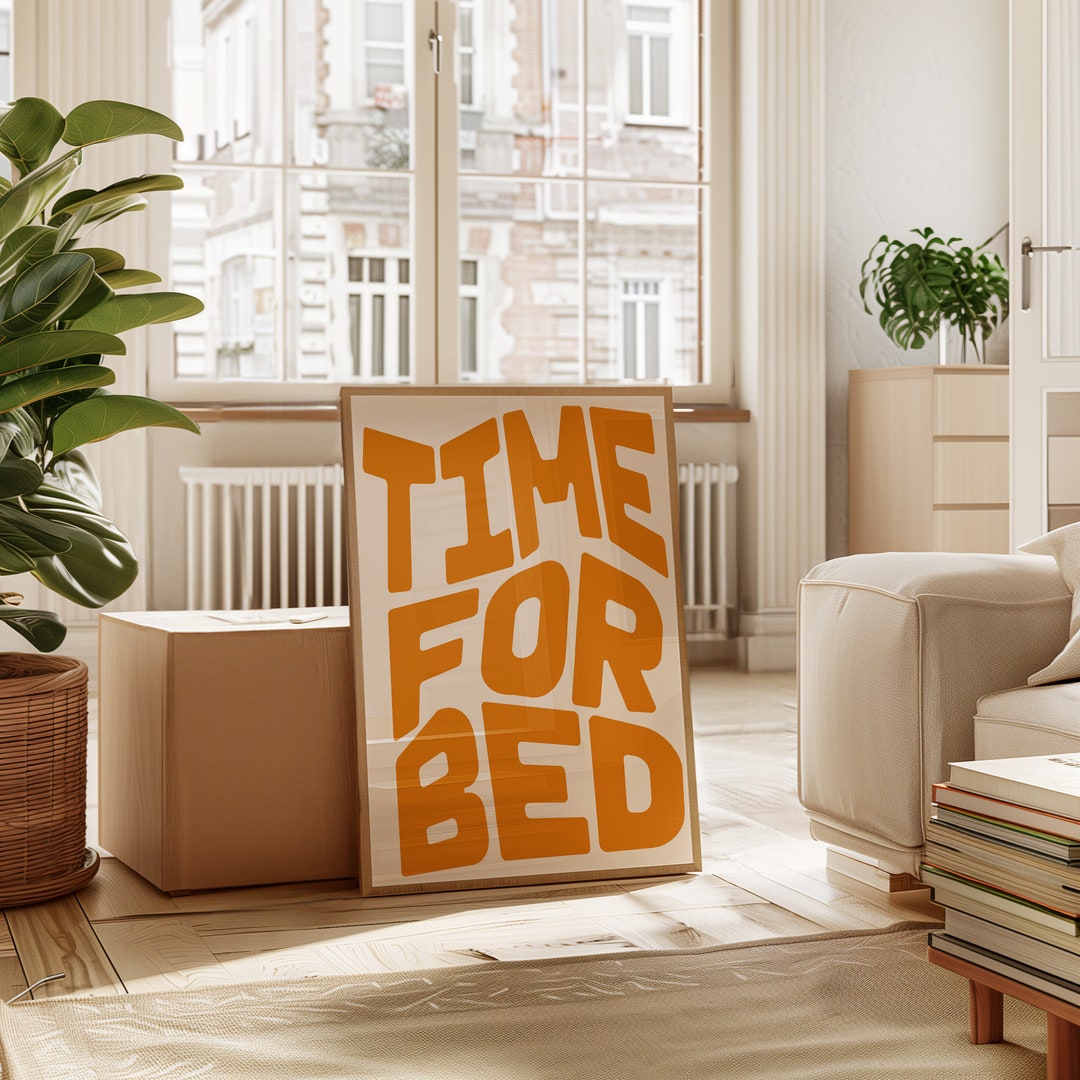 Time for Bed Print, Bedtime Print, Naptime Poster, Sleeping Wall Art ...