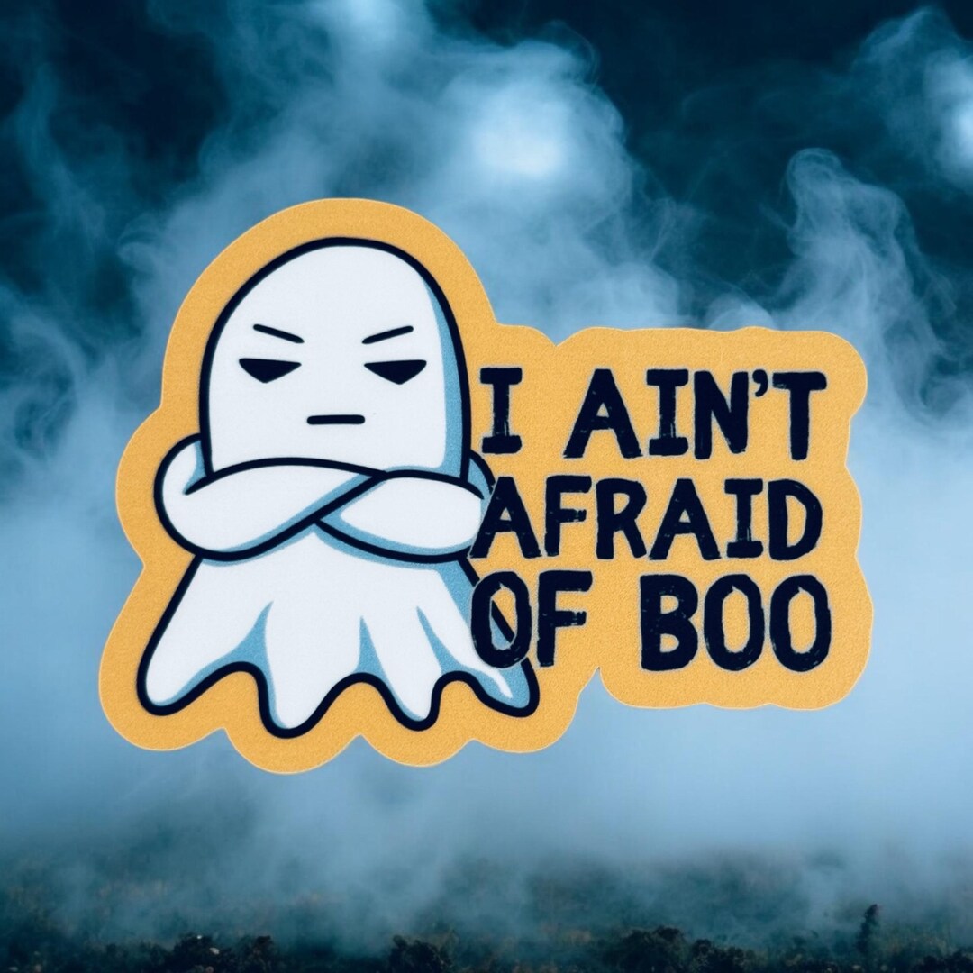 Afraid of Boo Sticker - Etsy