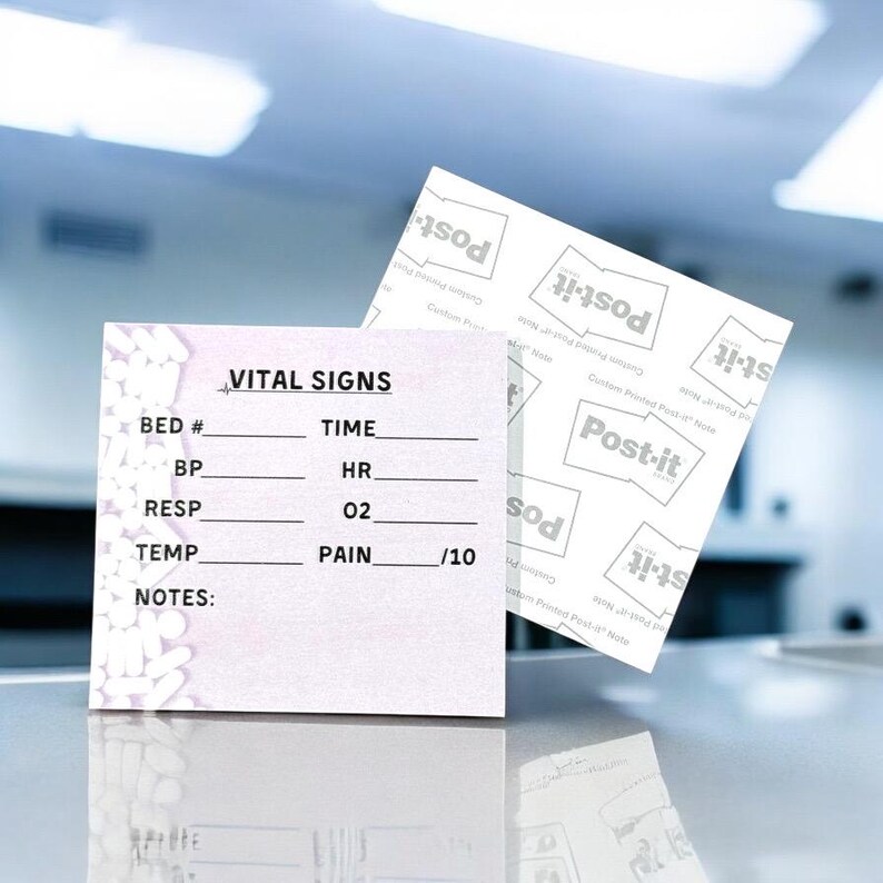 Purple Vital Signs Post-it Notes - Etsy
