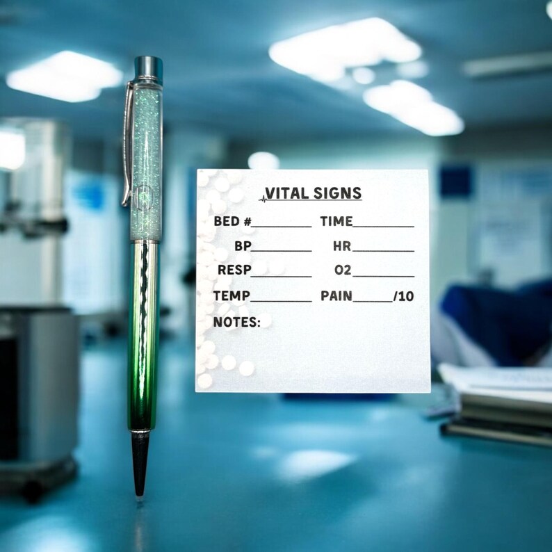 Blue Vital Signs Post-it Notes - Etsy