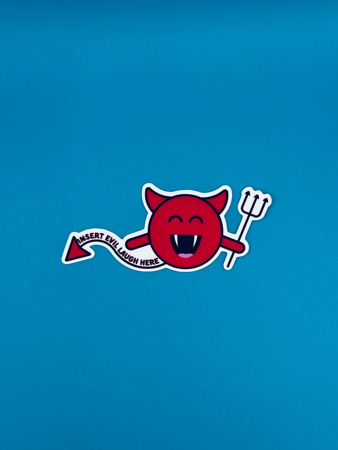 Insert Evil Laugh Here Sticker - Etsy