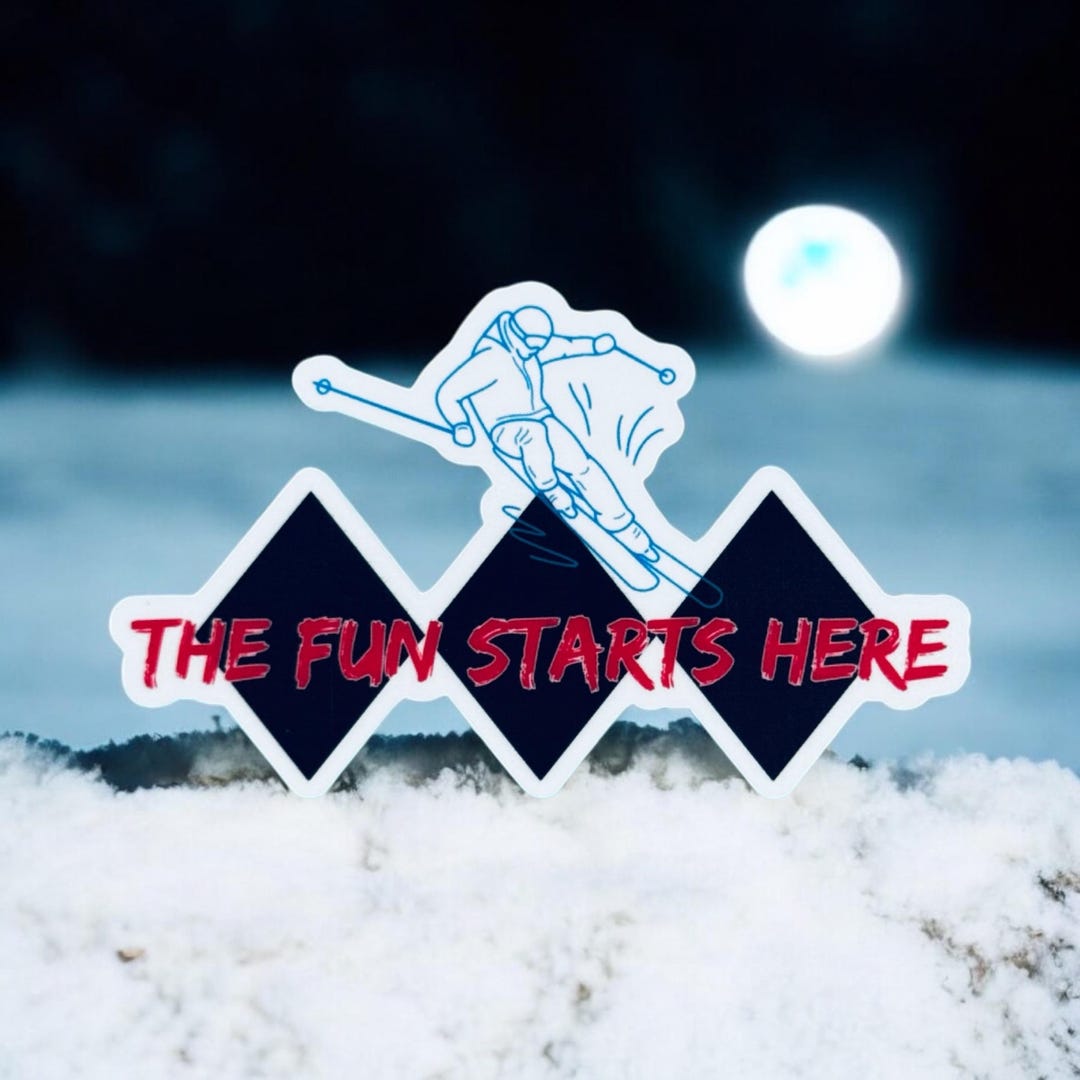 The Fun Starts Here Sticker - Etsy