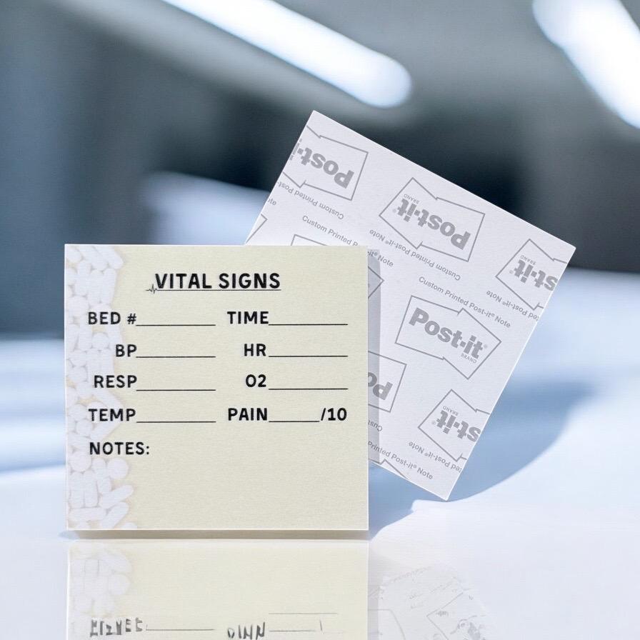 Yellow Vital Signs Post-it Notes - Etsy