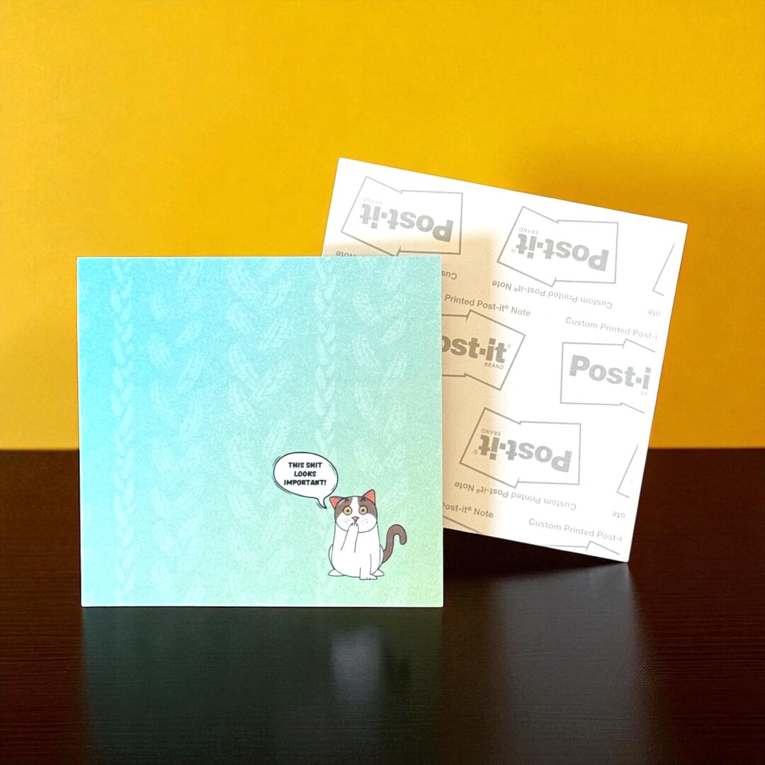 This Looks Important Cat Post-it Notes - Etsy