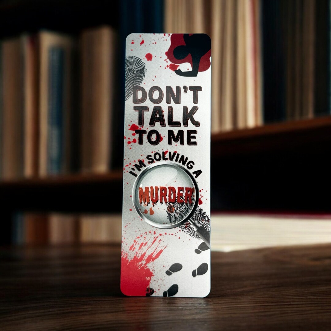 Solving A Murder Bookmark - Etsy