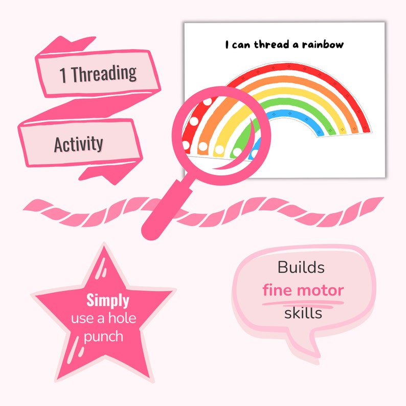 Toddler Rainbow Busy Book Printable: Montessori Learning Binder ...