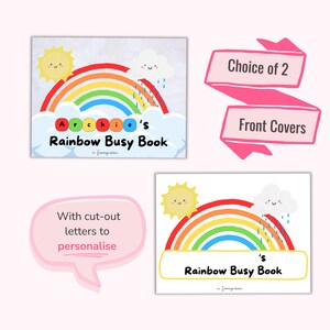 Toddler Rainbow Busy Book Printable: Montessori Learning Binder ...