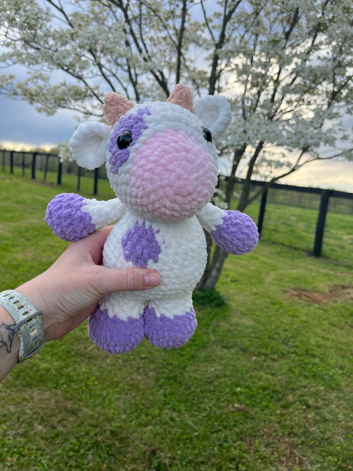 Purple Cow Plushie, Cow Plushie, Cow Toy, Cow Doll - Etsy