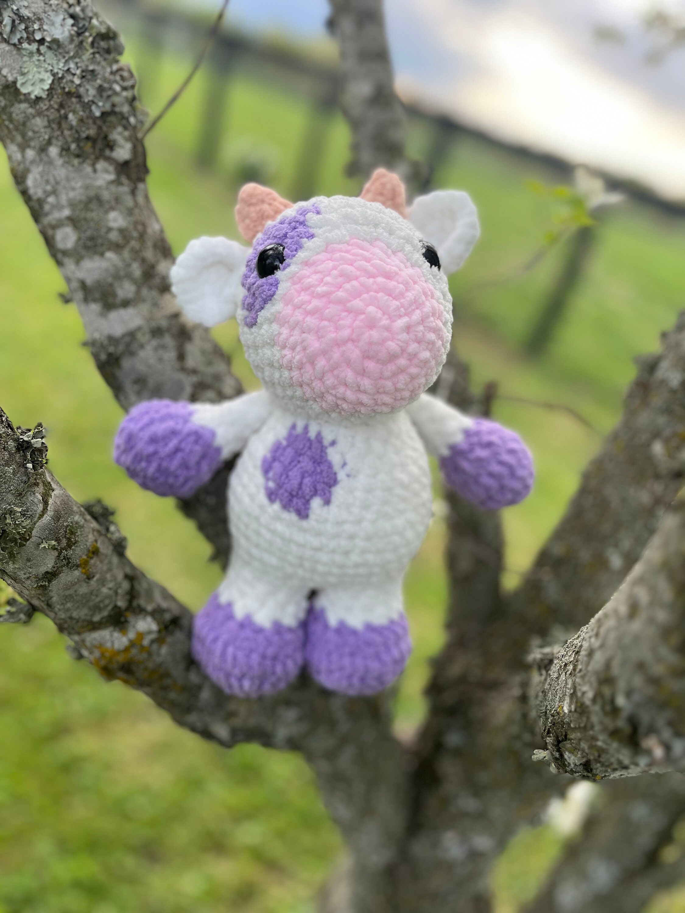 Purple Cow Plushie, Cow Plushie, Cow Toy, Cow Doll - Etsy
