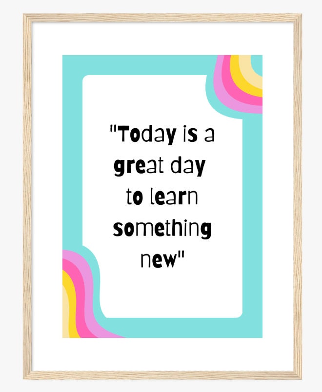 Motivational Classroom Poster - Etsy