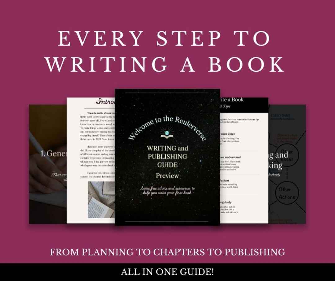 How to Write a Book: the FULL Writing Guide for Beginners - Etsy